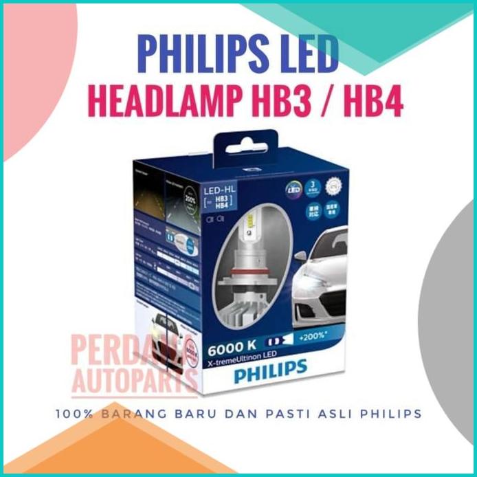 Jual PHILIPS LED Headlamp HB3 / HB4 Xtreme Ultinon Asli PHILIPS 20JVLZ3 ...