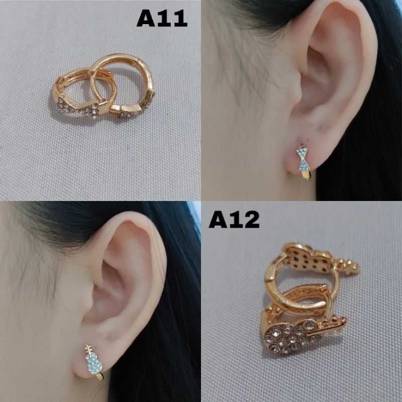 Jual Anting Xuping Premium Emas Silver Anak-anak Warna Gold dan Silver | Shopee Indonesia