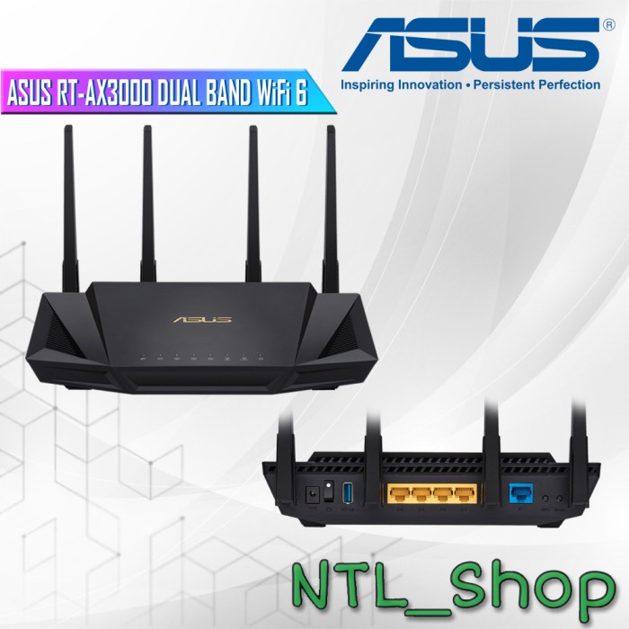 Jual Asus RT-AX3000 Dual Band - ASUS RT-AX3000 DUAL BAND WiFi 6 ROUTER | Shopee Indonesia