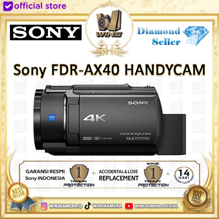 Jual SONY FDR-AX40 HANDYCAM GARANSI RESMI SONY | Shopee Indonesia