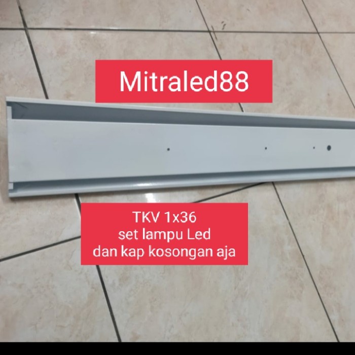 Jual Kap Lampu T8 Tkv 1X36/1X16W Housing Tl Neon 120Cm V Shape Kv Tube ...