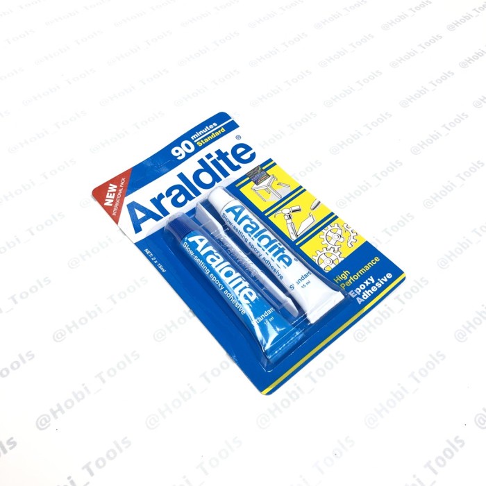 Jual ARALDITE BIRU LEM EPOXY 90 MENIT - 90 MINUTE EPOXY GLUE | Shopee ...