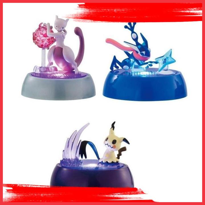 Jual (FLEI) BANDAI GASHAPON LED POKEMON SHINES GRENINJA MEWTWO MIMIKYU ...