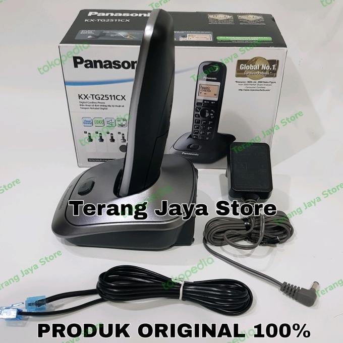 Jual Telepon Wireless Panasonic Kx-Tg2511 (Silver) | Shopee Indonesia