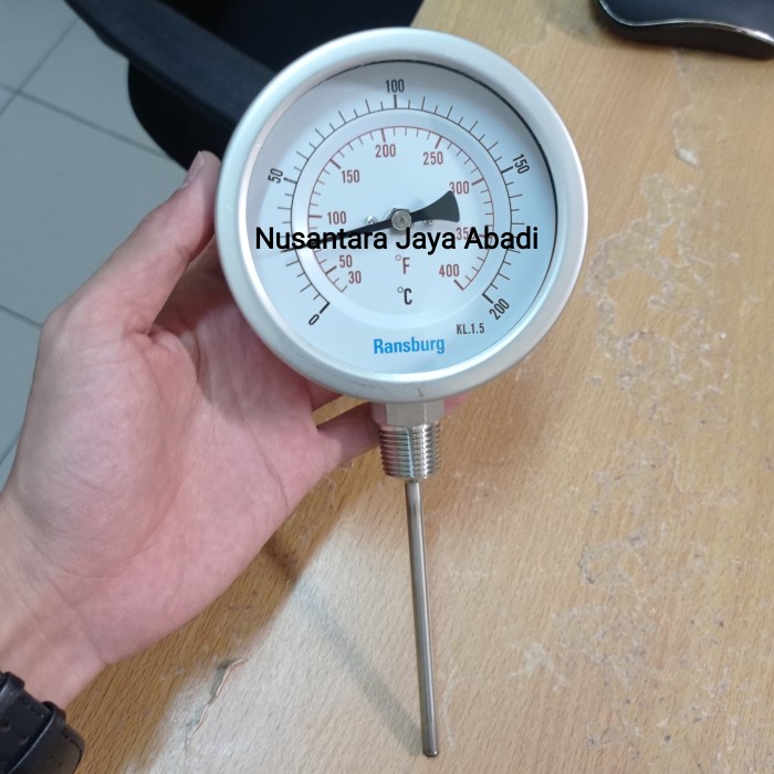 Jual Jual!! Thermometer Temperature Gauge Raket Stainless 200 C 4 ...