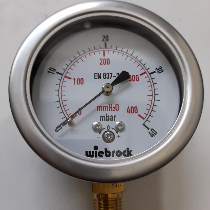 Jual [Ori] Pressure Gauge Wiebrock 40 Mbar 400 Mmh20 Berkualitas ...