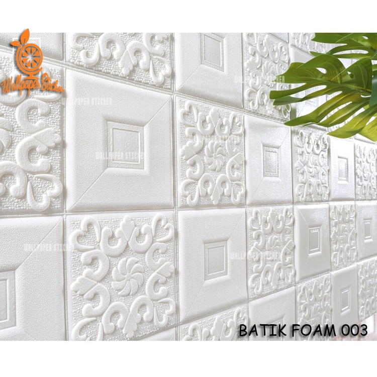 Jual Wallpaper 3D Foam Motif Batik Brickfoam Ukuran 70Cmx70Cm | Shopee ...