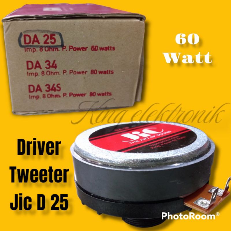 Jual DRIVER TWEETER JIC D25 MODEL DRAT PACKING BUBBLEWRAP | Shopee Indonesia