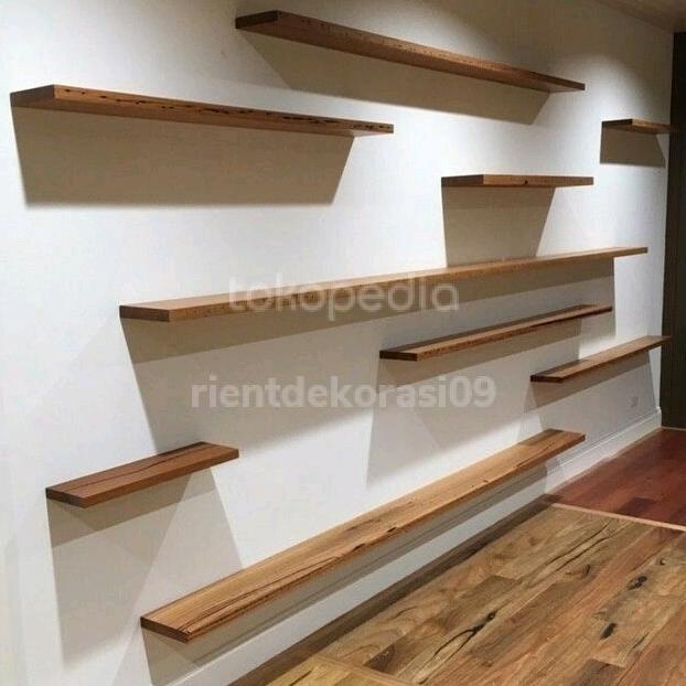 Jual Baru 150x20x4 ambalan dinding panjang, - natural kayu | Shopee ...