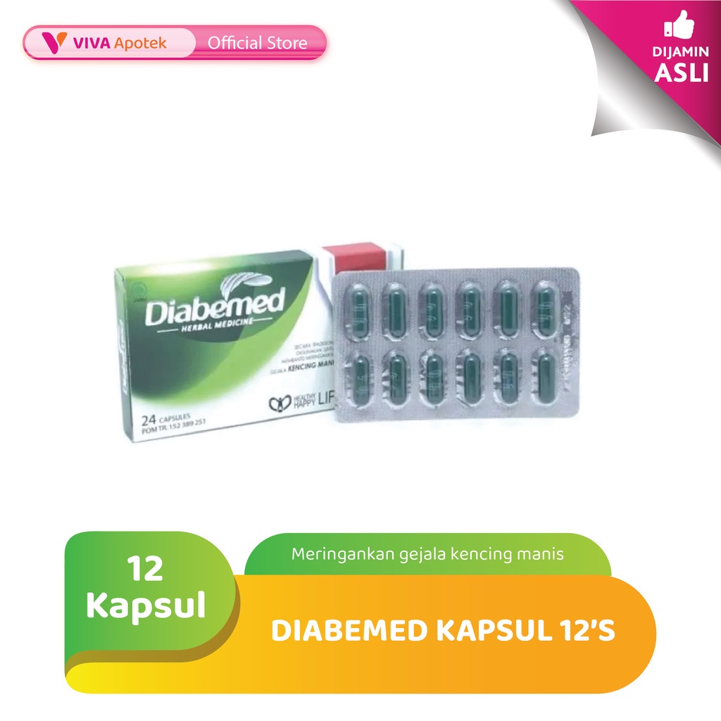 Jual Diabemed untuk Membantu Mengatasi dan Mencegah Diabetes (12 Kapsul ...