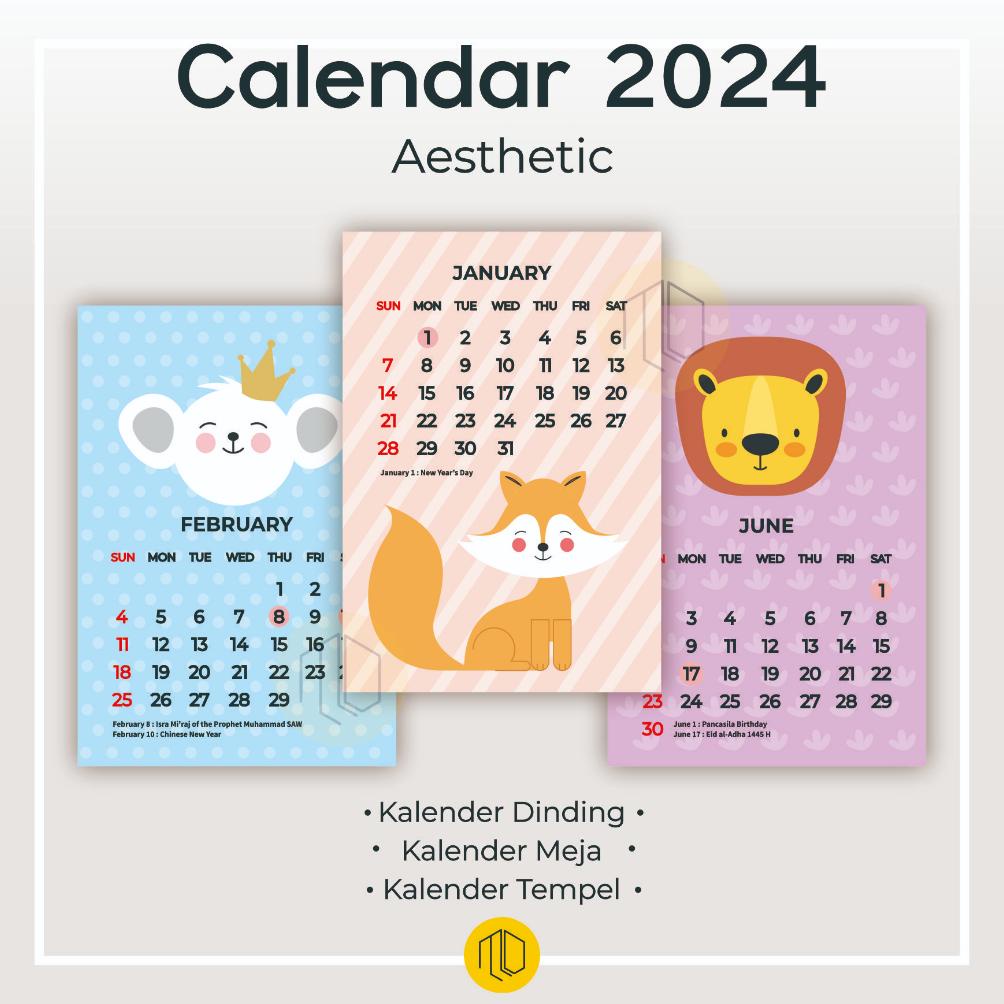 Jual [ZZR] V.1 KALENDER MEJA KALENDER DINDING KALENDER TEMPEL 2024 VER ...