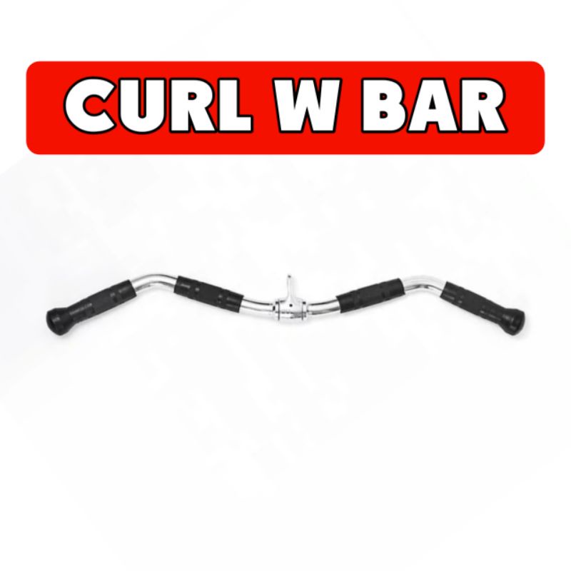 Jual Handle Gym Lat Pull Down Bar - Curl W Bar - D Handle Tricep Bicep ...