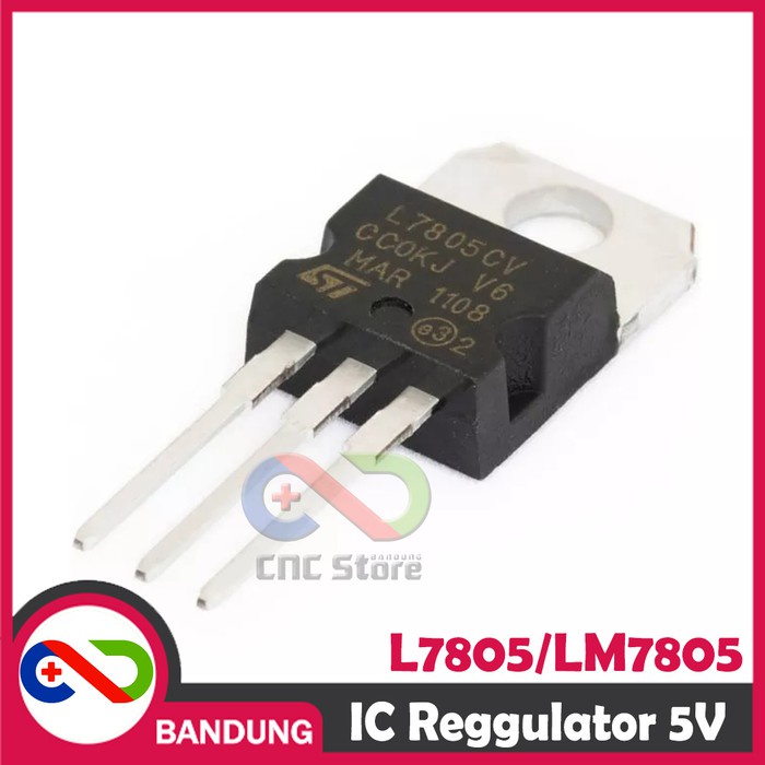 Jual L7805CV L7805 7805 TO-220 POSITIVE VOLTAGE REGULATOR 5V | Shopee Indonesia