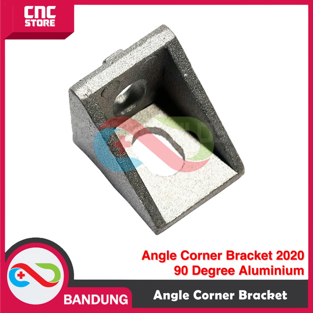 Jual ANGLE CORNER BRACKET 2020 90 DEGREE GUSSET ELEMENT SIKU ALUMINIUM ...