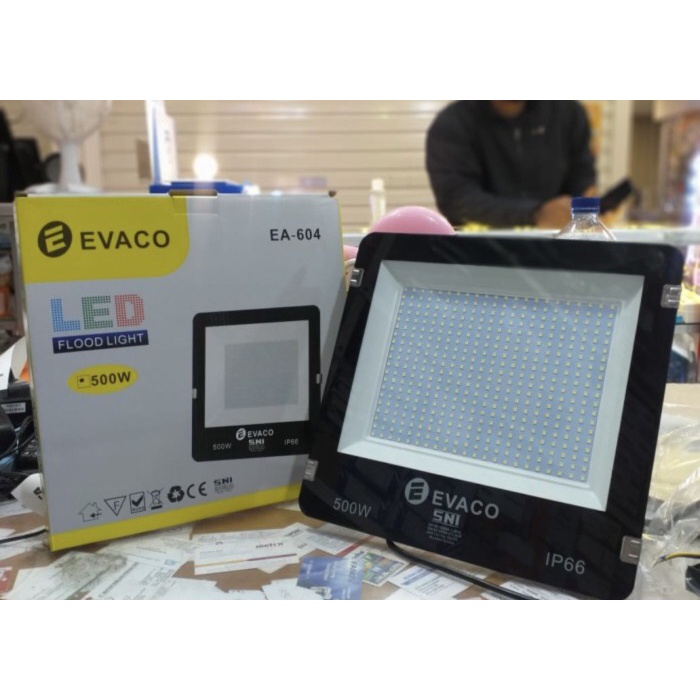 Jual Lampu Led Sorot Evaco 500 Watt 500W Floodlight Outdoor Tembak Sni ...