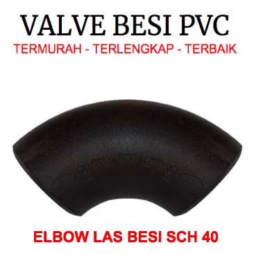 Jual Elbow Hitam/ BS / Blacksteel SCH 40 4" knee knie elbow las ...