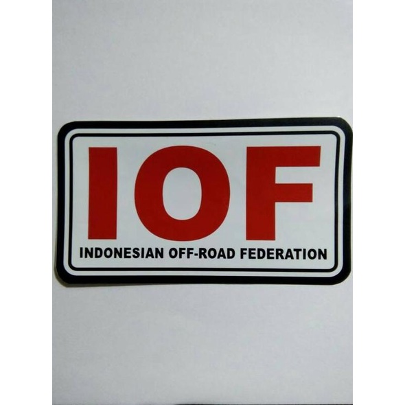 Jual Stiker IOF (Indonesian off-road federation) | Shopee Indonesia
