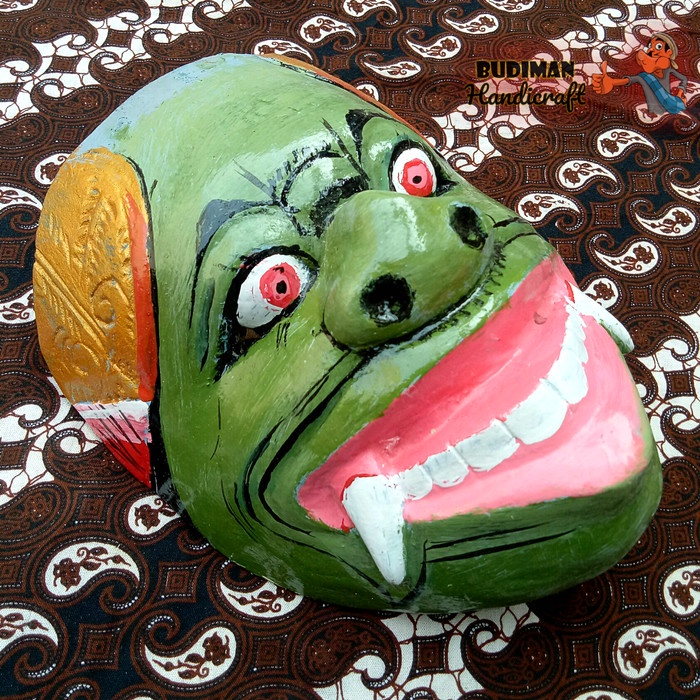 Jual Topeng Wayang Tari Klana Karakter Buto Ijo | Shopee Indonesia