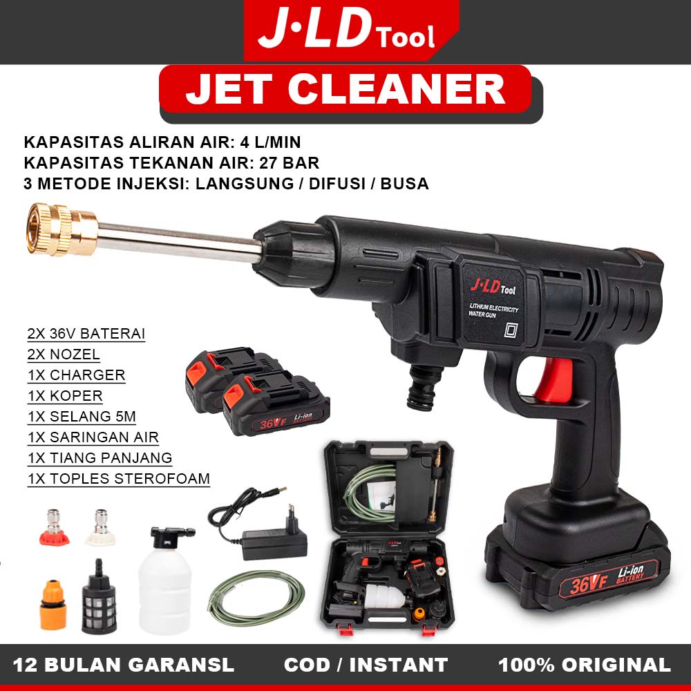 Jual JLD 36V Cordless Jet Cleaner mesin cuci mobil Steam Mesin Cuci AC ...