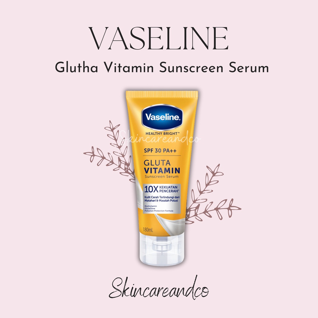 Jual VASELINE SPF 30 PA ++ GLUTA VITAMIN SUN SCREEN SERUM 180ML ...