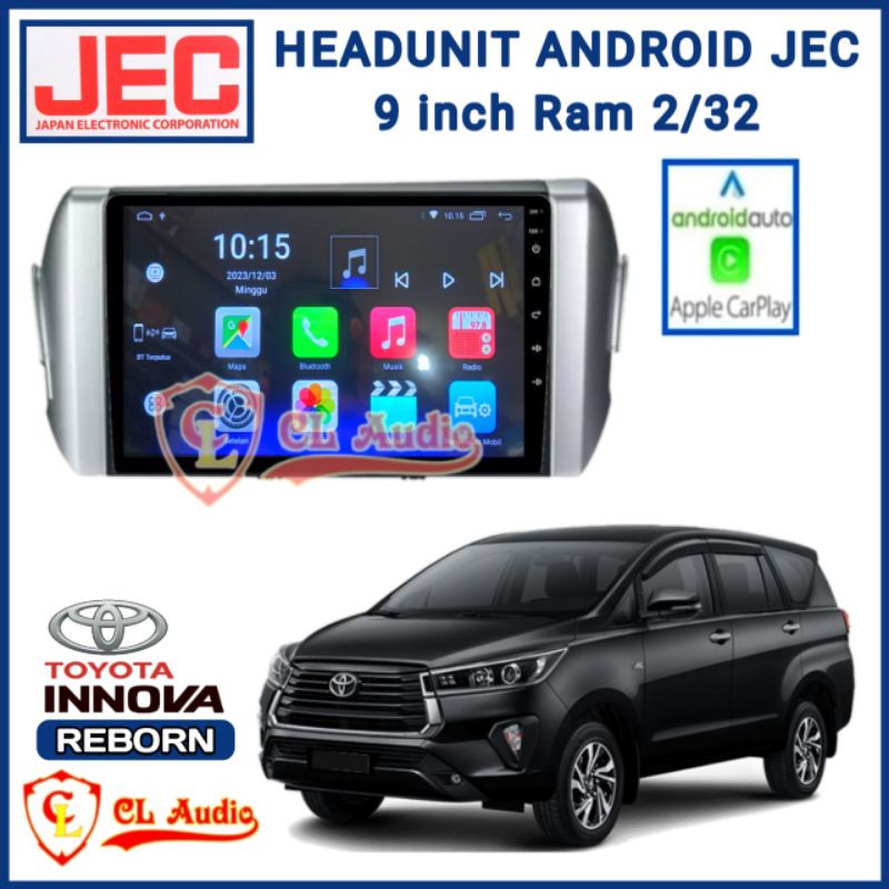 Jual Head Unit Android JEC 9 Inch OEM Toyota Innova Reborn 2016 Up ...