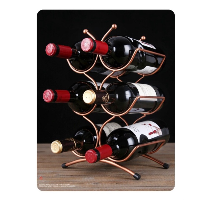 Jual [Ori] Wine Holder Rak Tempat Botol Rack Bottle Storage Wine ...