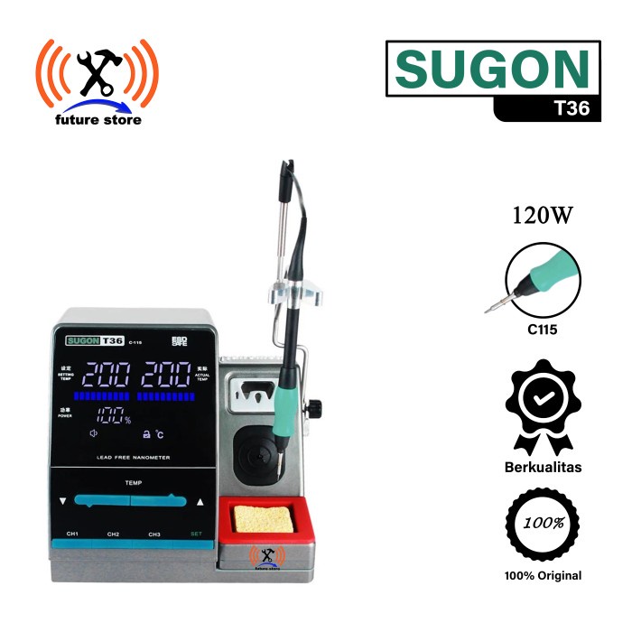 Jual [Original] Sugon T36 Soldering Station Lead Free Tip C115 Series Original Terbatas | Shopee ...