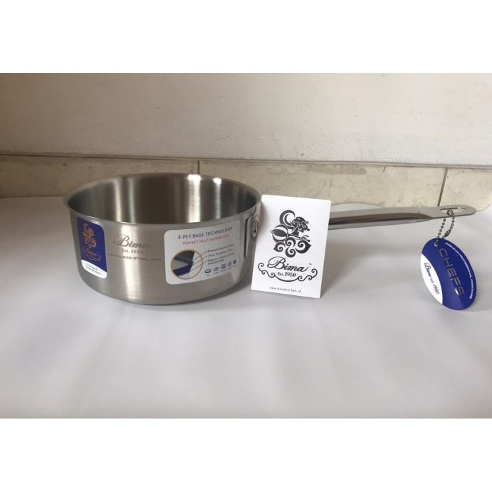 Jual Promo Bima Chef Shallow Sauce Pan 18 Cm (Tanpa Tutup) / Panci Bima ...