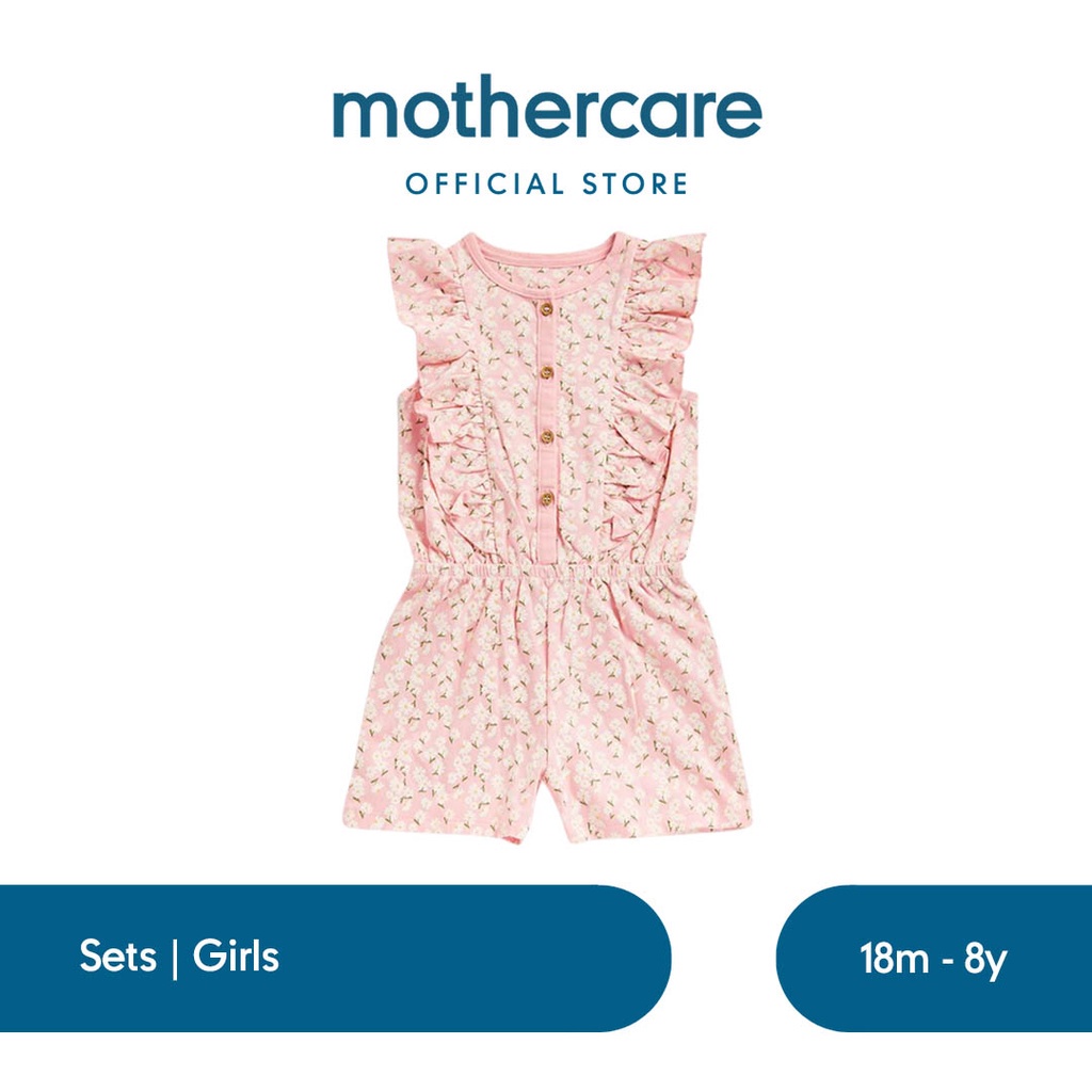 Jual Mothercare Floral Playsuit - Set Pakaian Anak Perempuan (Pink ...