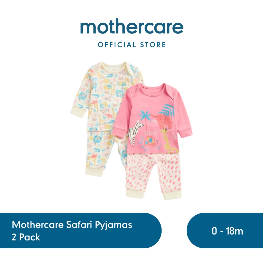 Jual Mothercare Safari Pyjamas - 2 Pack - Set Piyama Bayi Perempuan ...