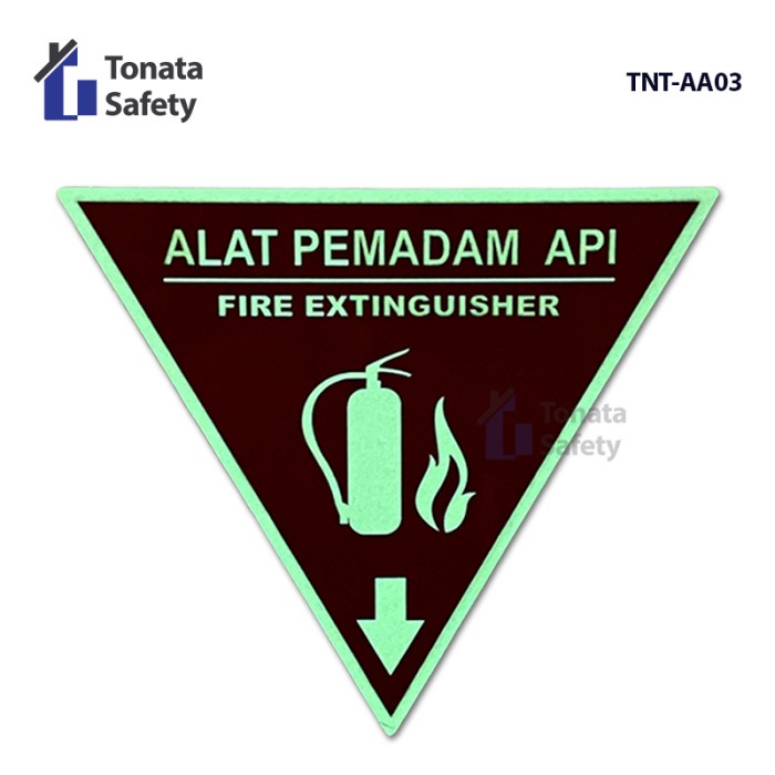 Jual Segitiga APAR Glow In The Dark / Rambu Akrilik Alat Pemadam Api ...