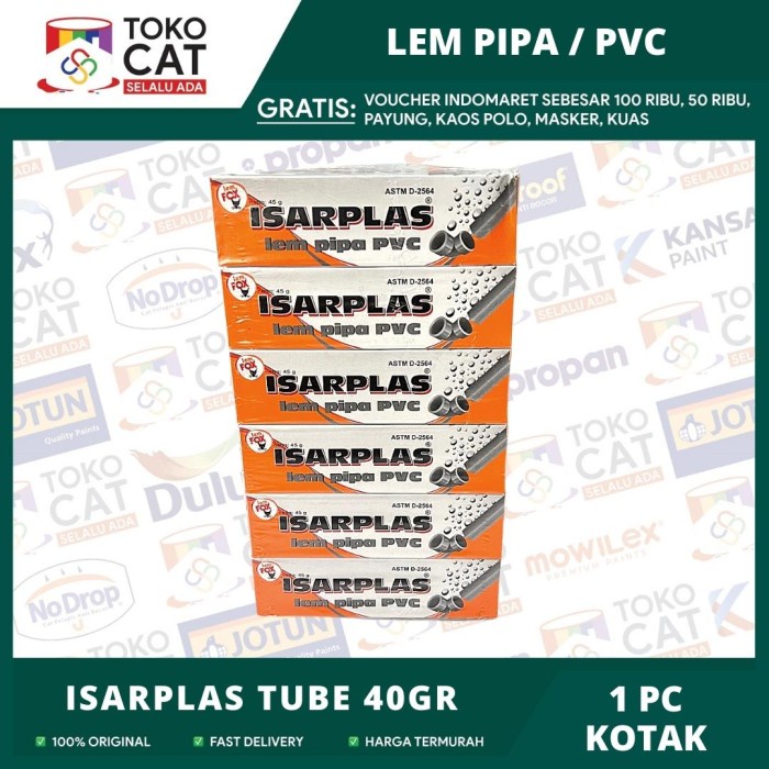 Jual Lem Isarplas Tube / Lem PVAC Tube / Lem Pipa Fox / Isarplas tube 40 Gr/Odol //Lem Pipa PVC ...