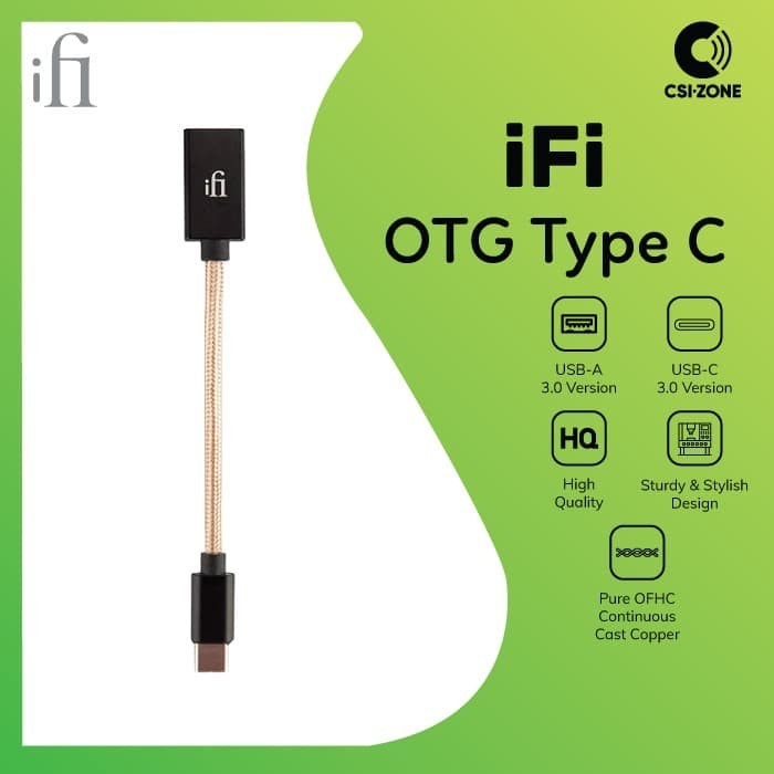Jual IFI AUDIO TYPE-C OTG CABLE / KABEL OTG TIPE C | Shopee Indonesia