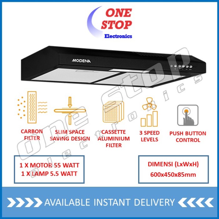 Jual Promo Modena Px 6031 L / Px-6031L Esile Slim Cooker Hood | Shopee Indonesia