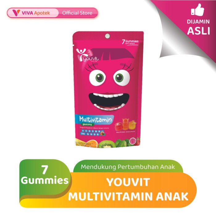 Jual Youvit Multivitamin Anak Sachet (7 Gummies) | Shopee Indonesia