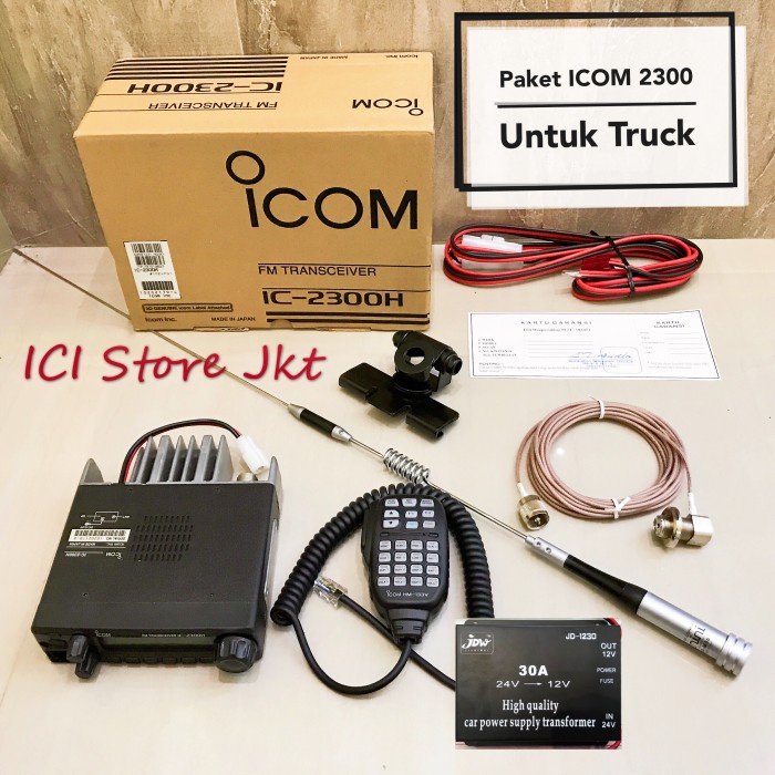 Jual Paket Radio Rig Icom IC 2300 untuk Mobil Truk | Shopee Indonesia