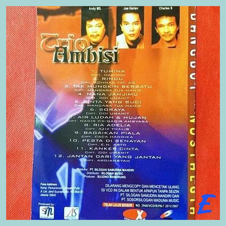 Jual | HNP | KASET DVD LAGU ORIGINAL KARAOKE POP NOSTALGIA TRIO AMBISI | Shopee Indonesia