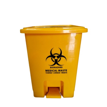Jual Tempat Sampah Limbah Medis Kuning Biohazard 15 Liter | Shopee ...