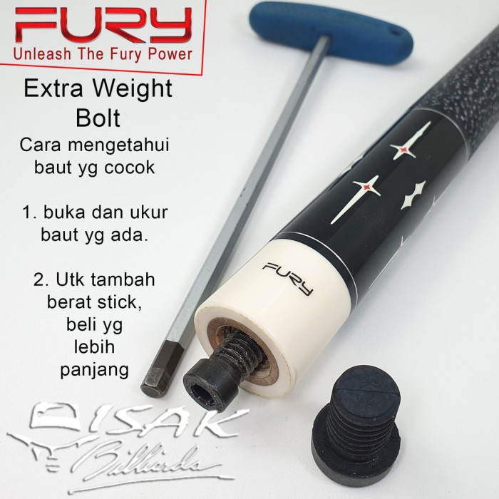 Jual Stick Billiard - Fury Weight Bolt - Baut Pemberat Stik Biliar ...