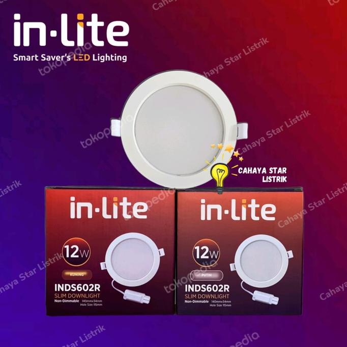 Jual Lampu Led Plafon Inlite Slim Downlight 12W 12 Watt - Inds602R Star ...