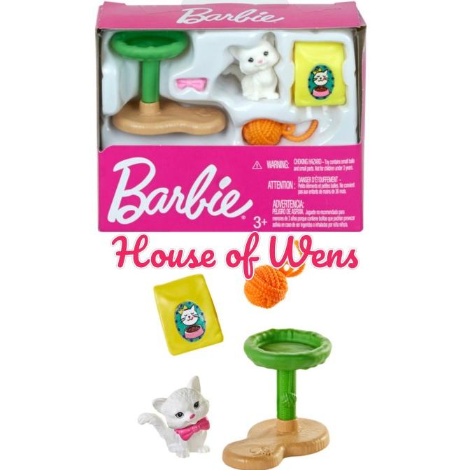 Jual Barbie Kitty With Cat Stand Playset Original - Mainan Barbie ...