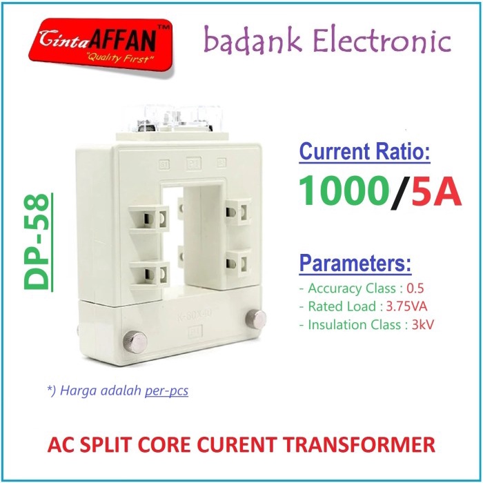 Jual [New] Split Core Ct 1000/5A Class 0.5 Retractable Current ...