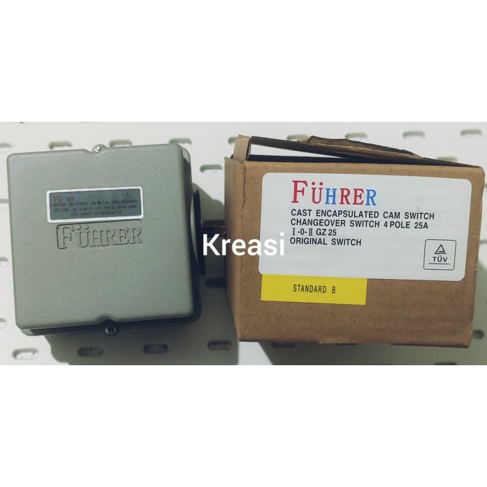 Jual [New] Ohm Saklar Fuhrer 4 Pole 25A / 25 Amper Terbaru | Shopee ...
