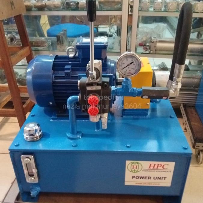 Jual Power Pack Hydraulic 40 Liter Manual 5,5Hp/4Kw/3Phase | Shopee ...