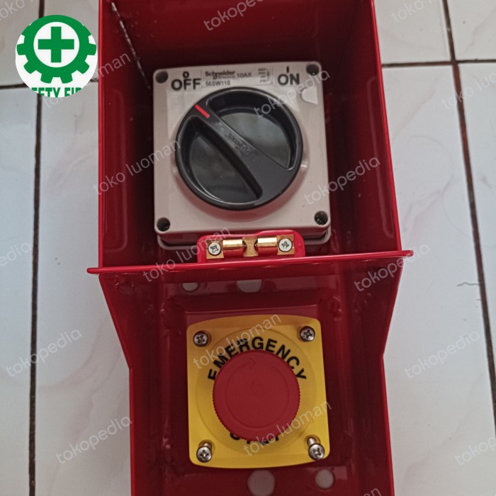 Jual Box Loto Complete,Clipsal 10A, Emergency Stop,Padlock Red 2 ...