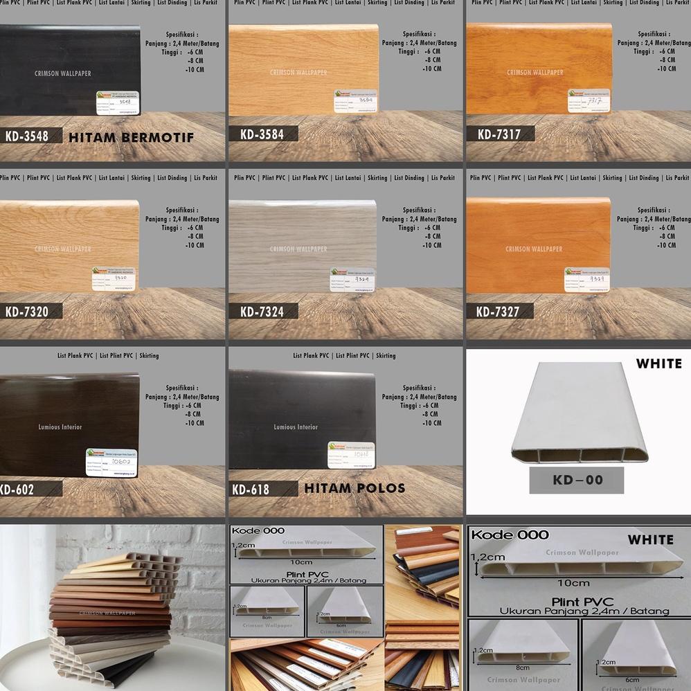 Jual Terbaik! PLIN LANTAI PVC / PLINT PVC / LIST PLANK PVC / LIST ...