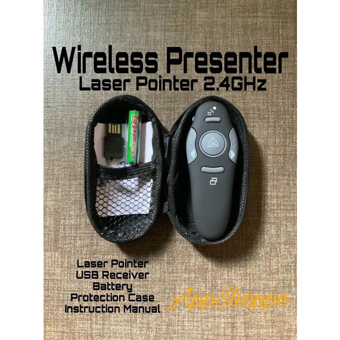 Jual Laser Pointer 2.4GHz Wireless Presenter Cursor Control PACKAGE ...