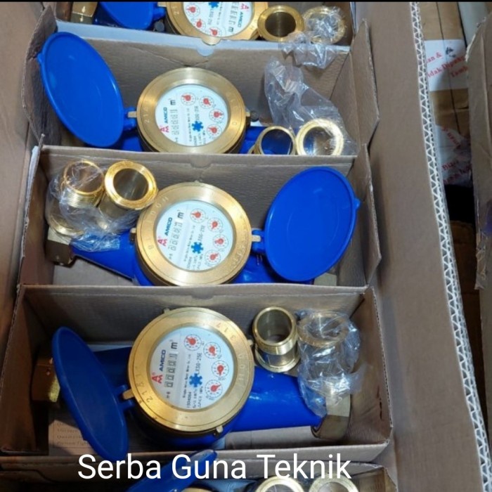 Jual [Ori] Meteran Air 3/4 Inch 20Mm Amico Flowmeter Flow Meter Water ...