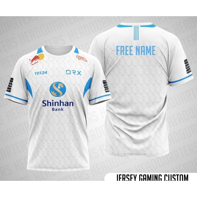 Jual Jersey Gaming Team DRX white Korea Valorant, Warcraft Kaos Custom ...