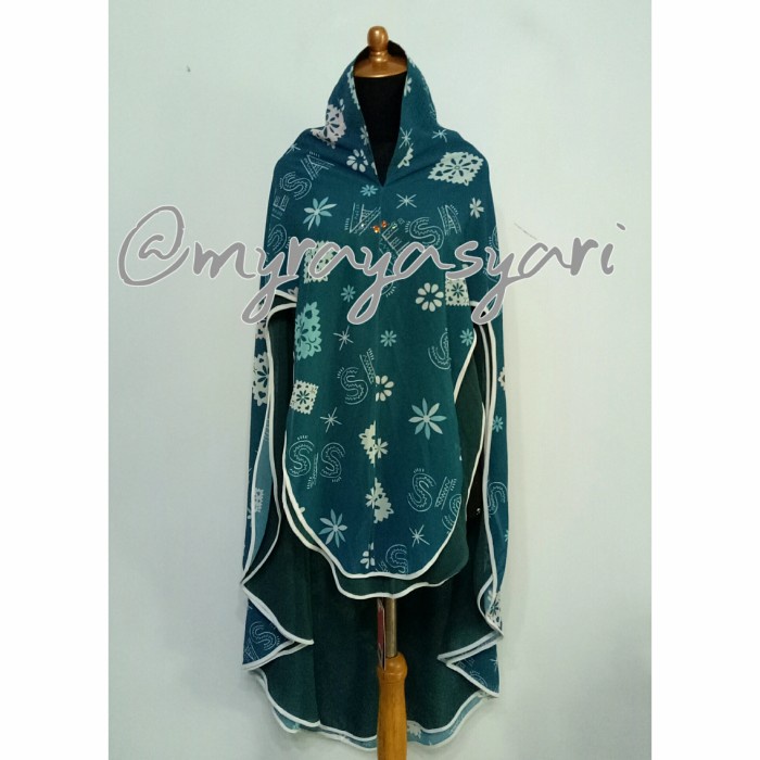Jual New Khimar Sisesa Hilya Dark Ocean Blue Terbaru | Shopee Indonesia
